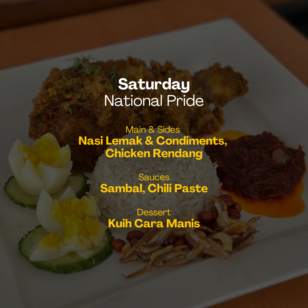 National Pride: Nasi Lemak & Condiments, Chicken Rendang, Sambal, Chili ...